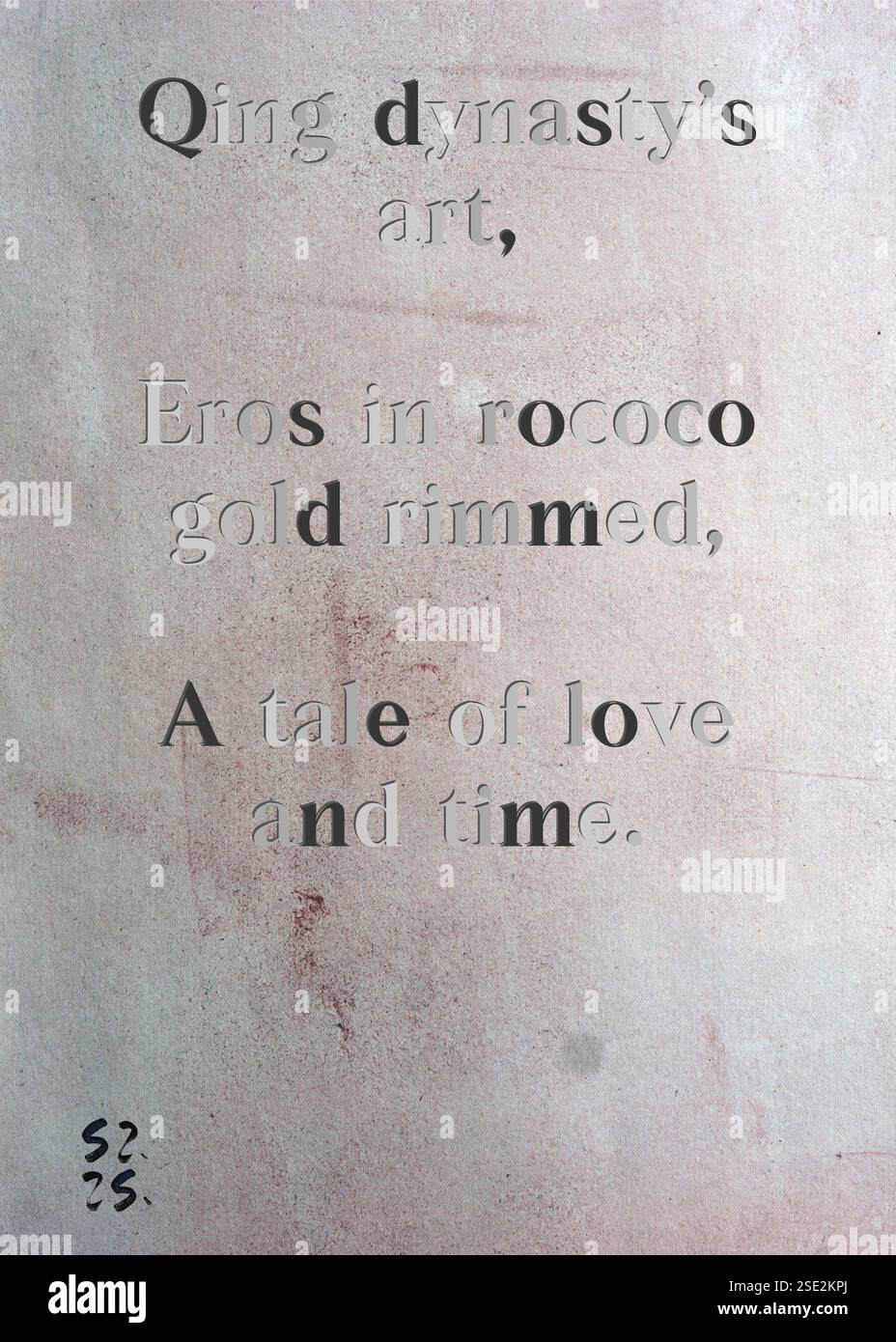 Qing dynasty's art, Eros in rococo gold rimmed, A tale of love and time ...