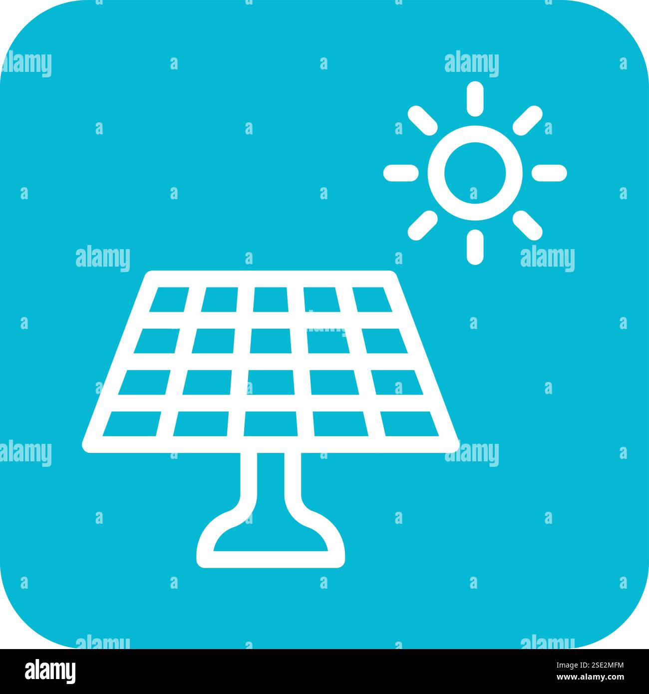 Solar panel Vector Icon Design Illustration Stock Vector Image & Art ...
