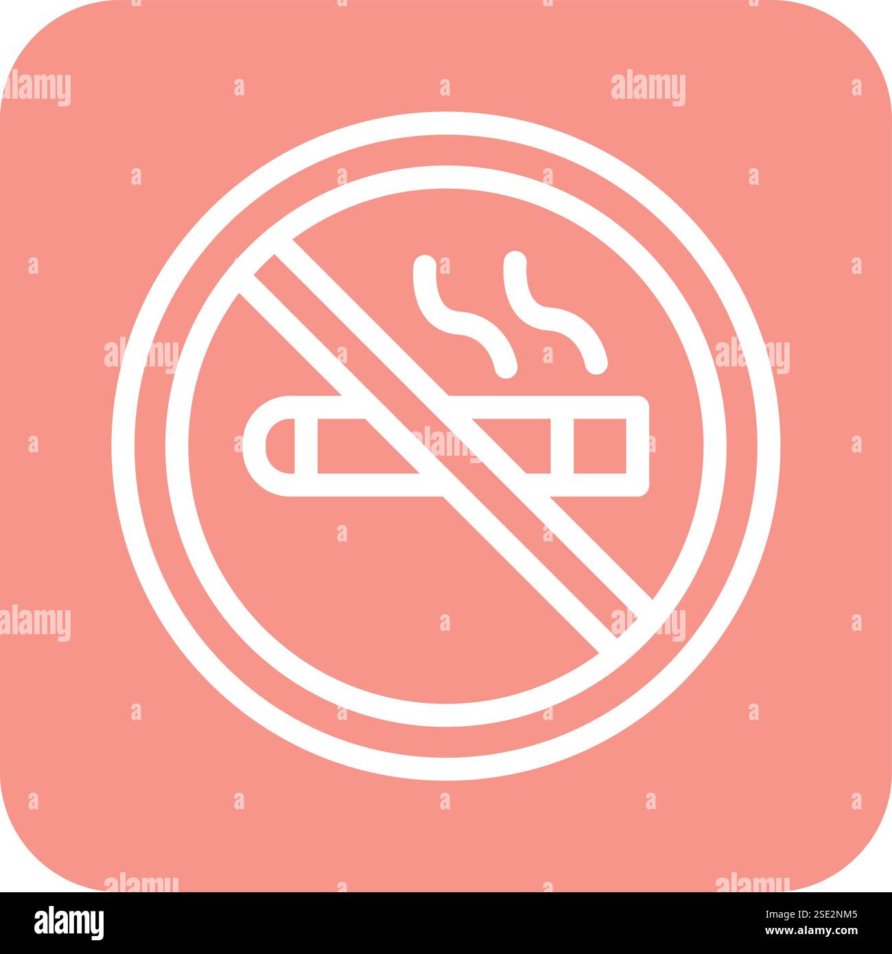 No smoking outline vector hi-res stock photography and images - Alamy