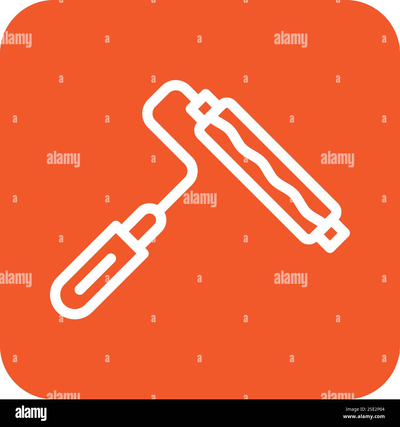 Paint roller Vector Icon Design Illustration Stock Vector Image & Art ...
