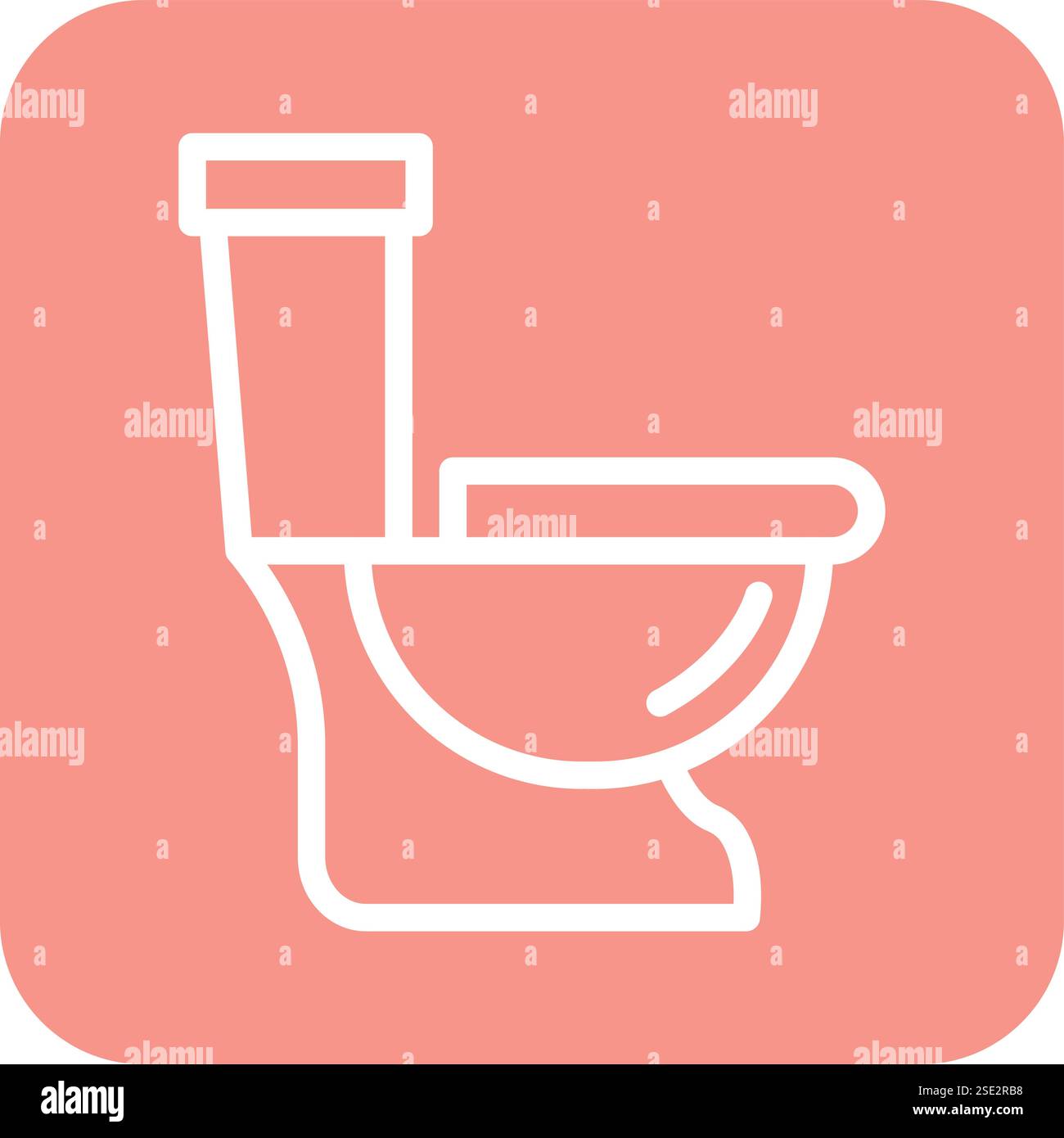 Modern toilet icon outline Stock Vector Images - Alamy