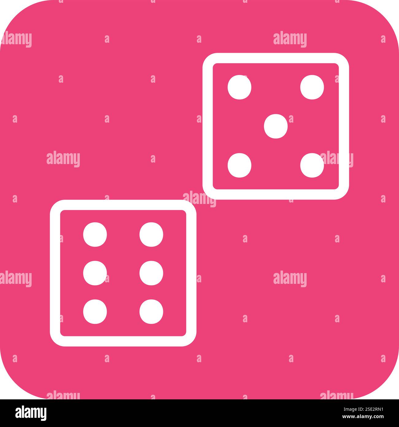 Dice Vector Icon Design Illustration Stock Vector Image & Art - Alamy