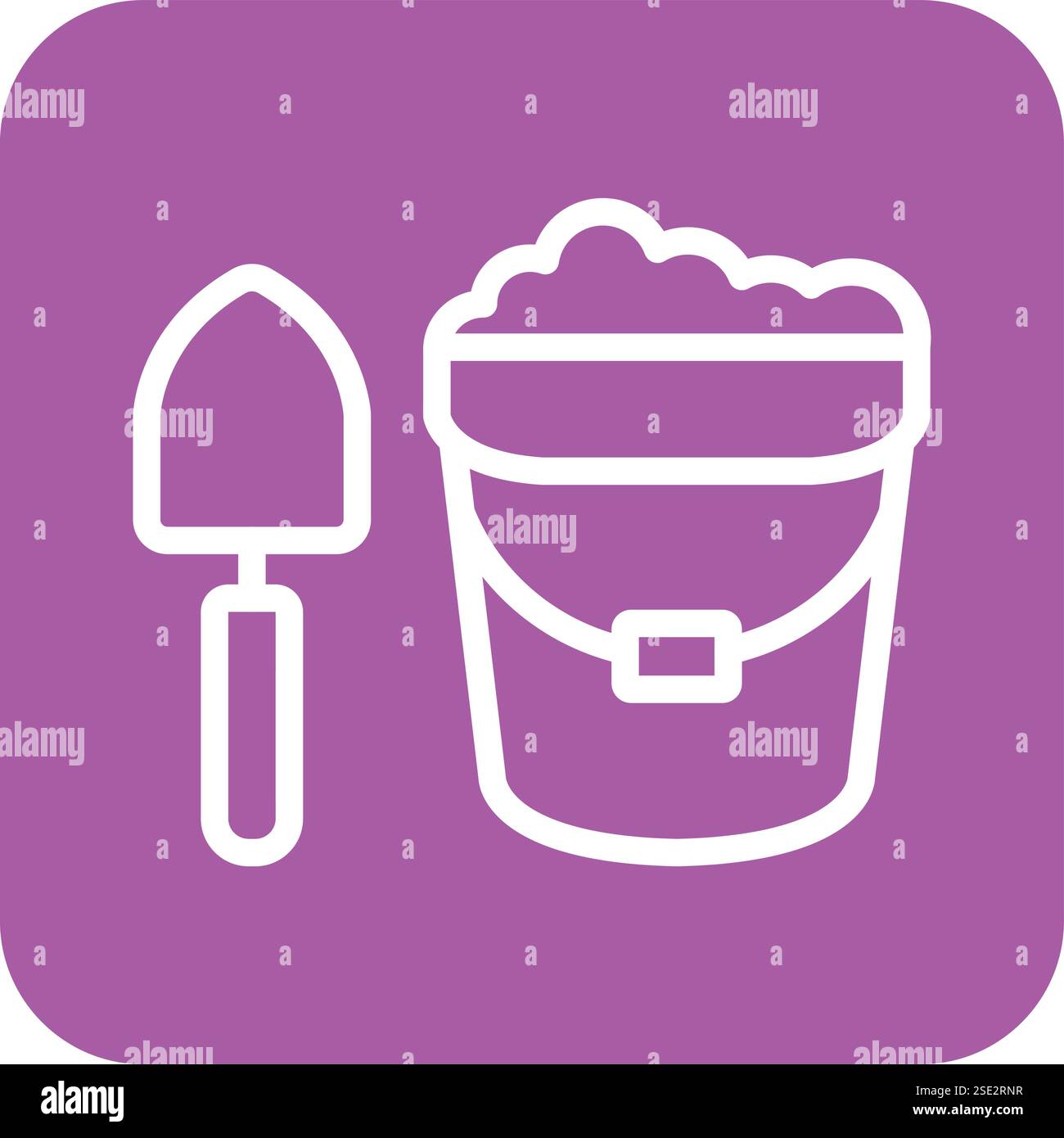 Sand bucket Vector Icon Design Illustration Stock Vector Image & Art ...