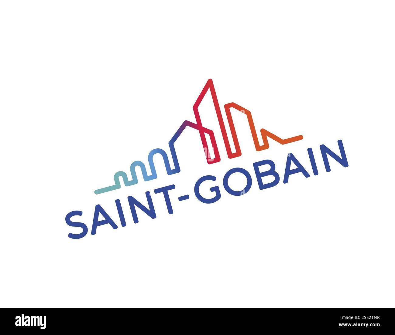 Nach links gedreht, Saint Gobain Logo, Andere Unternehmen, Logo Stock ...