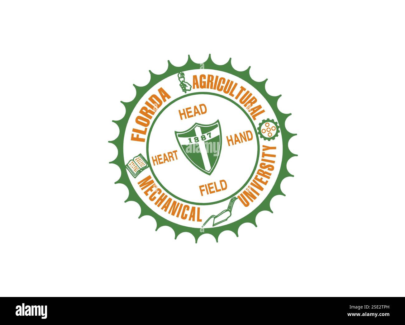 Turned to the left, FAMU emblem Florida AM University emblem, education ...
