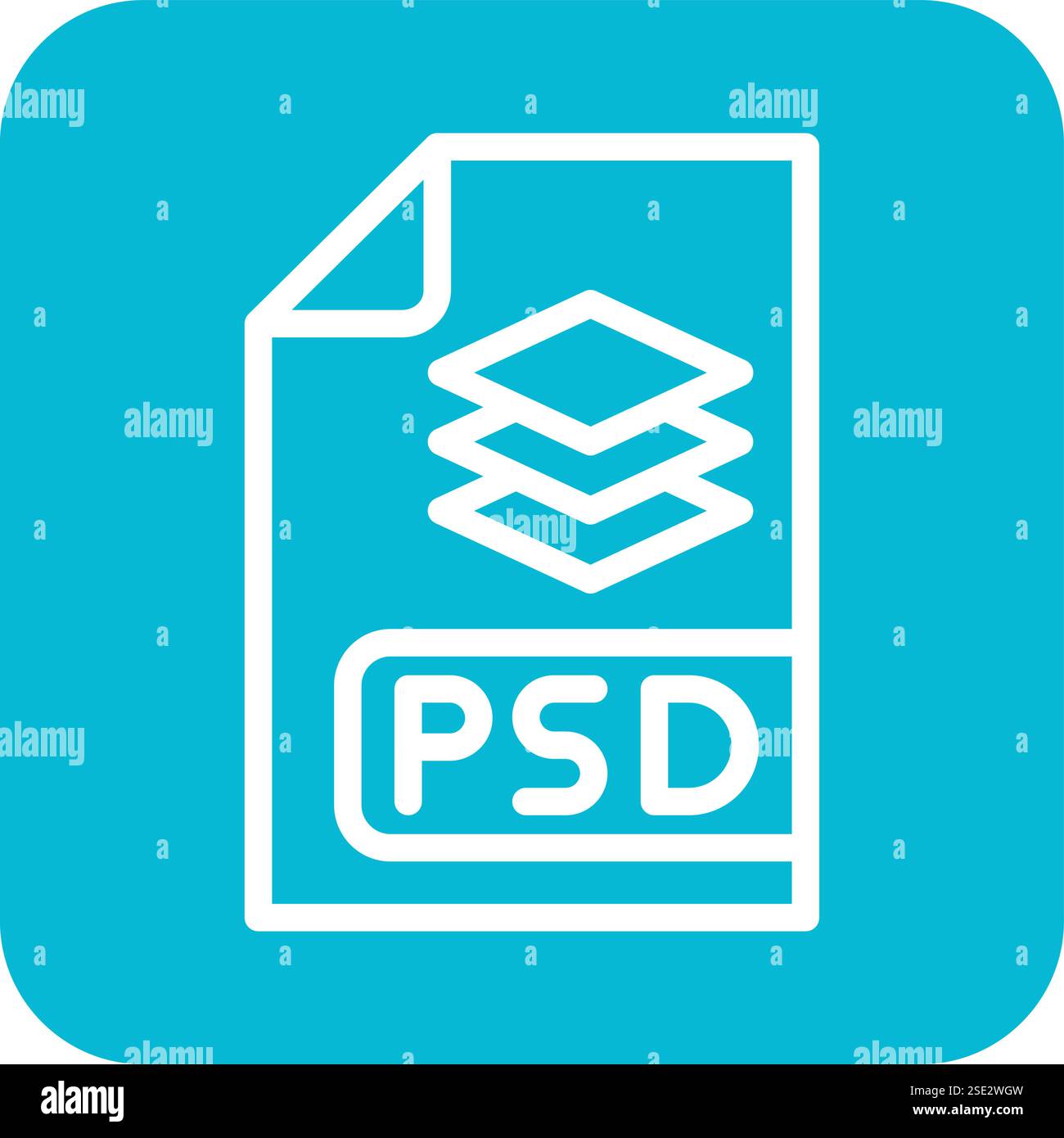 Psd file icon outline hi-res stock photography and images - Alamy