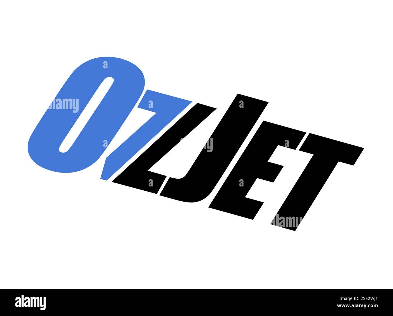 Rotated to right, OzJet Logo, Airline, Logo Stock Photo - Alamy