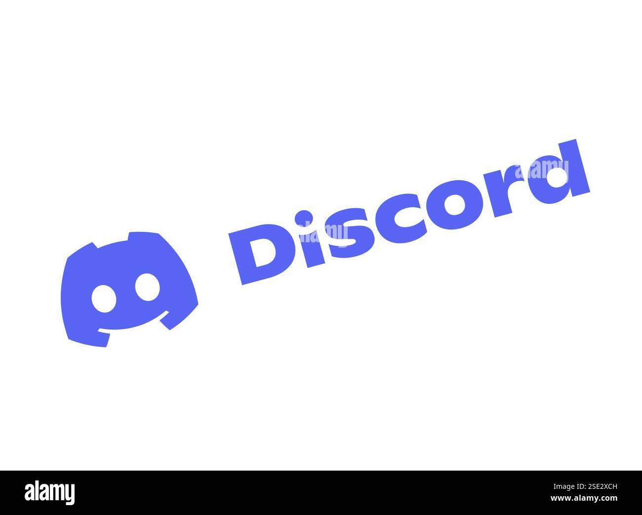 Rotated to left, Discord logo, Software, Logo Stock Photo - Alamy