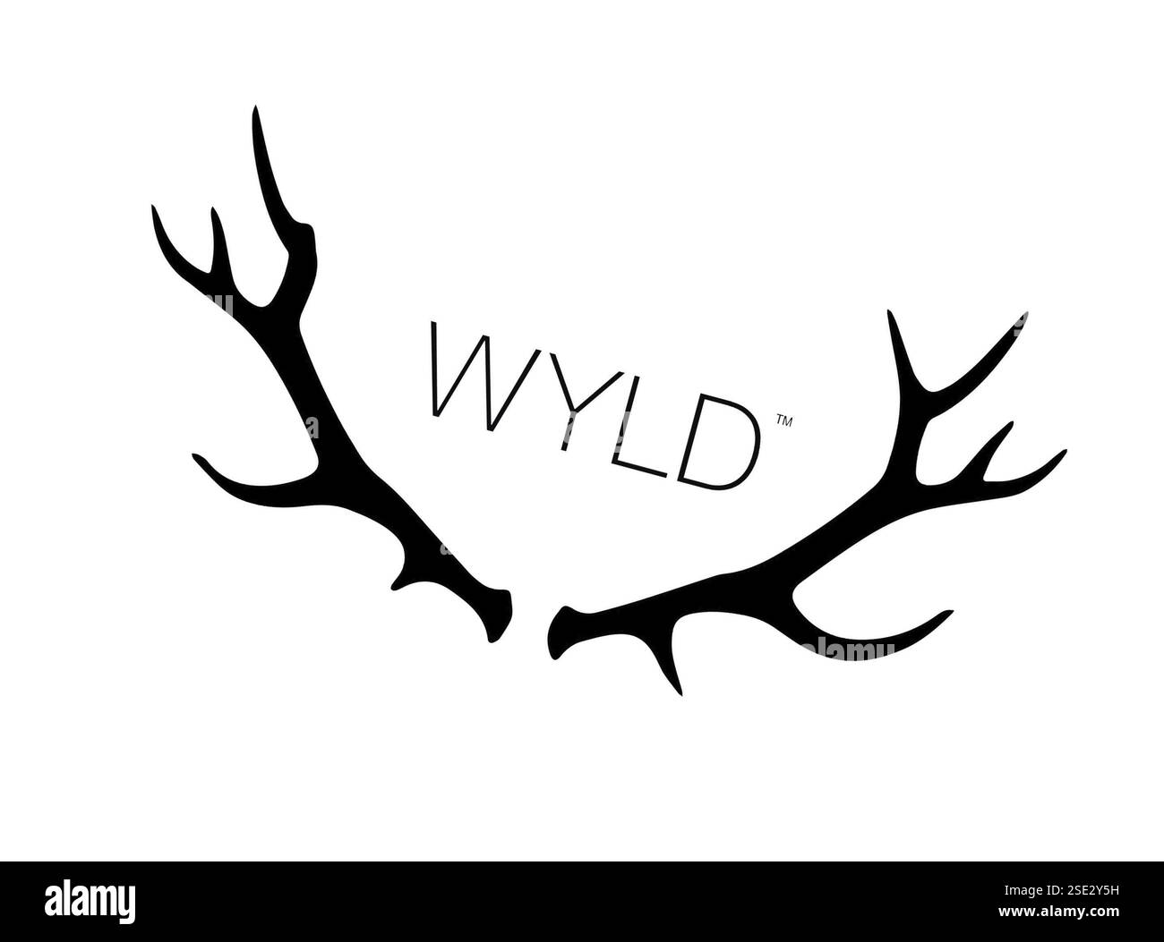 Turned to the right, WYLD logo, logo Stock Photo - Alamy