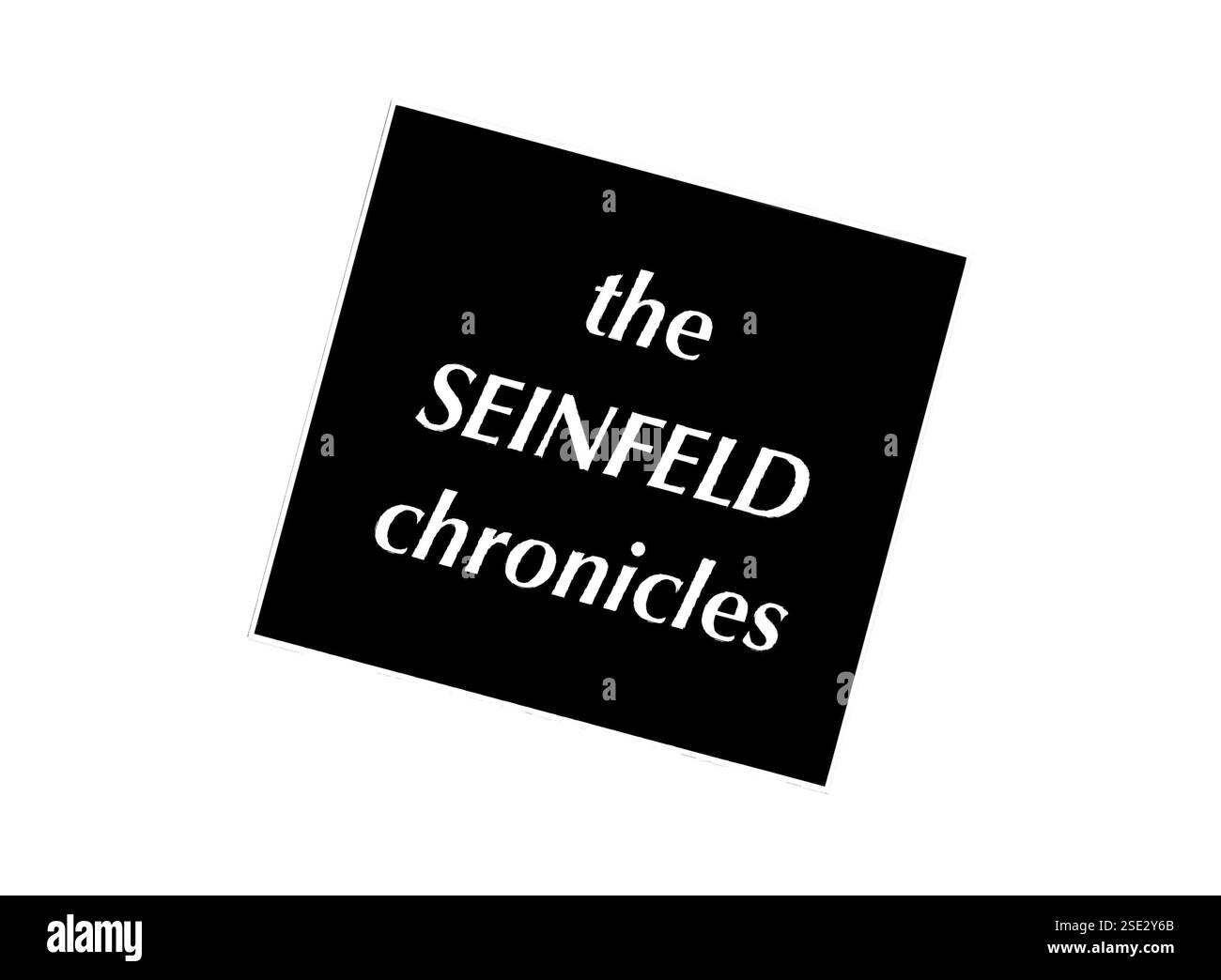 Rotated to right, Seinfeld Logo 1989, Historic Logo from 1989 Stock ...