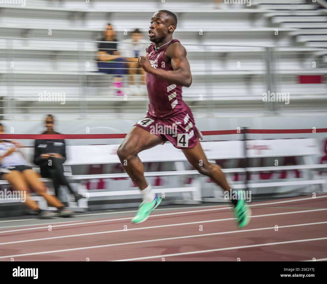 February 7, 2025: Mississippi State Bulldogs runner Adekalu Fakorede ...