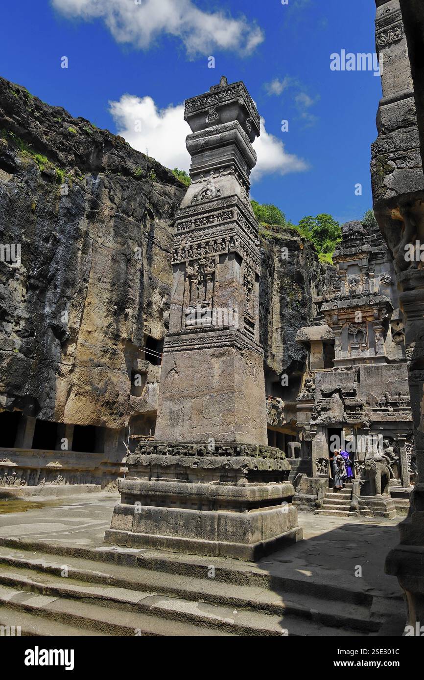 Ellora Caves, kailash, Aurangabad, Maharashtra, India, Asia Stock Photo ...