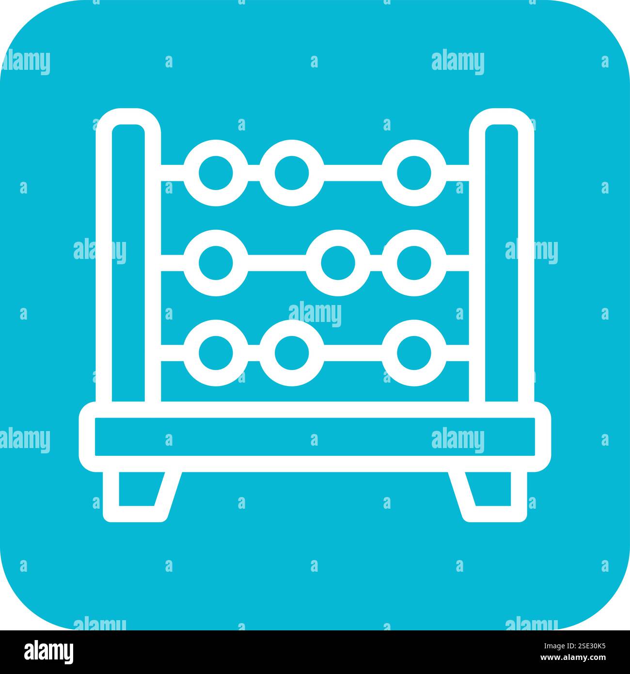Abacus flat icon Cut Out Stock Images & Pictures - Alamy
