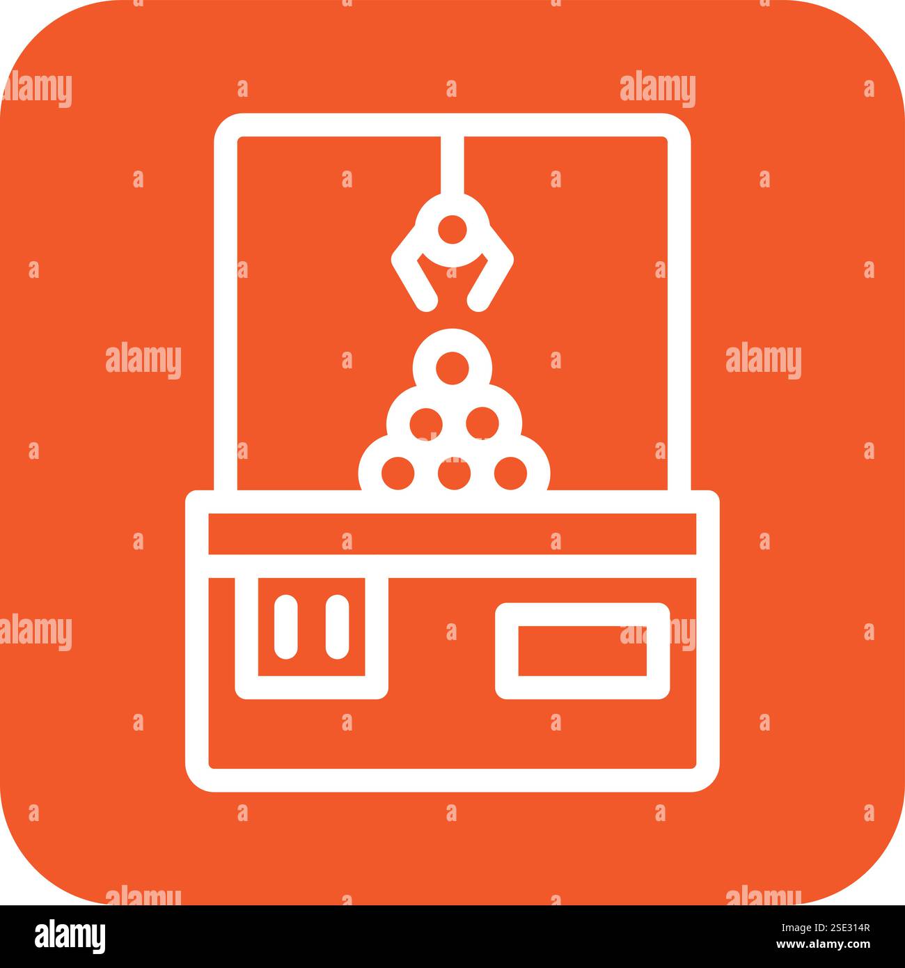 Crane machine Vector Icon Design Illustration Stock Vector Image & Art ...