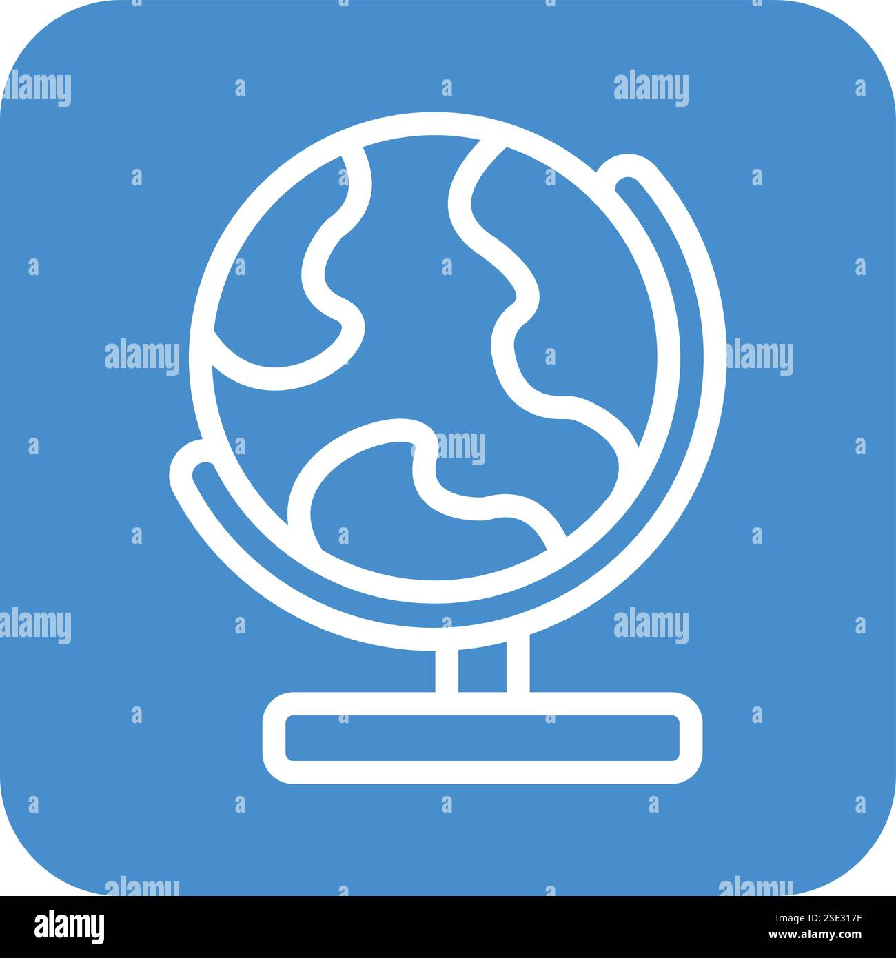 Globe web icon flat design Cut Out Stock Images & Pictures - Alamy