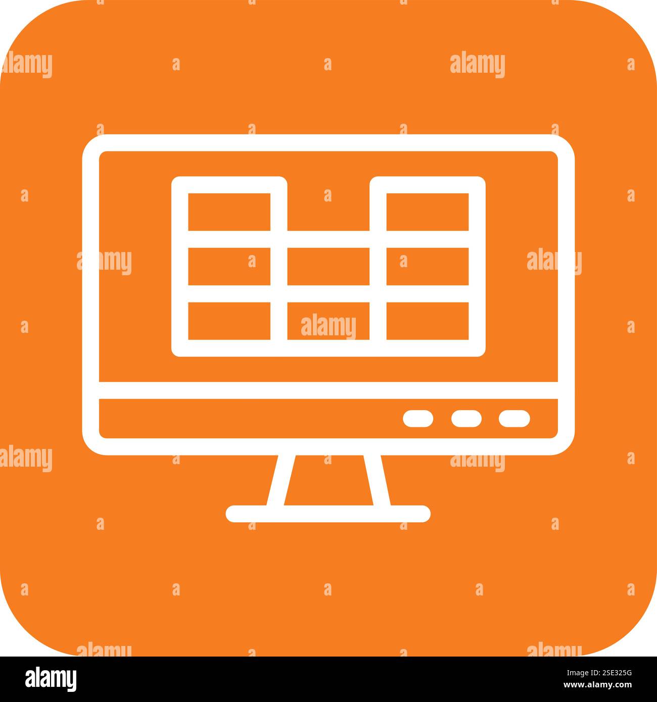 Column line icon outline Cut Out Stock Images & Pictures - Alamy