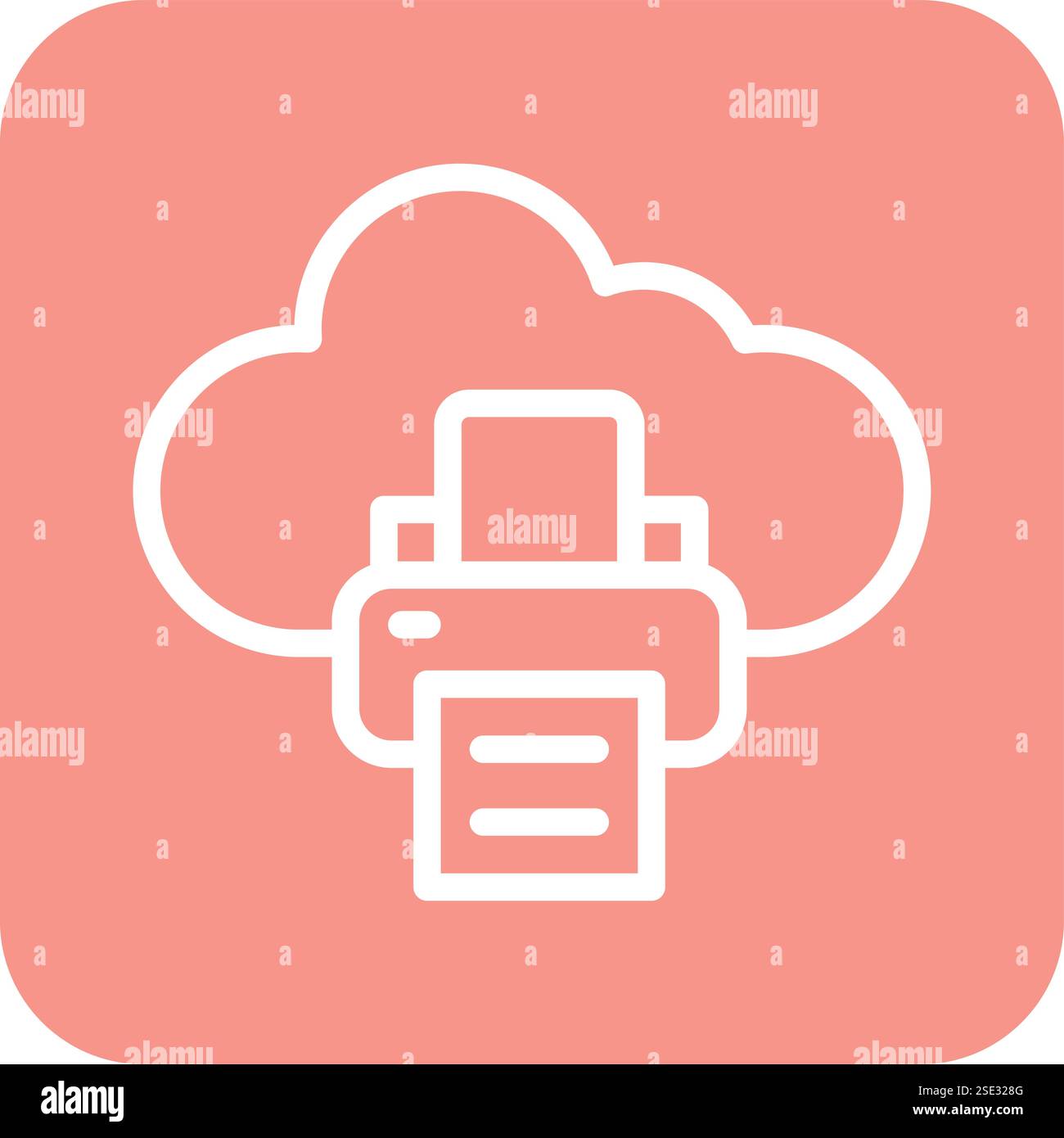 Flat printer icon vector Cut Out Stock Images & Pictures - Alamy