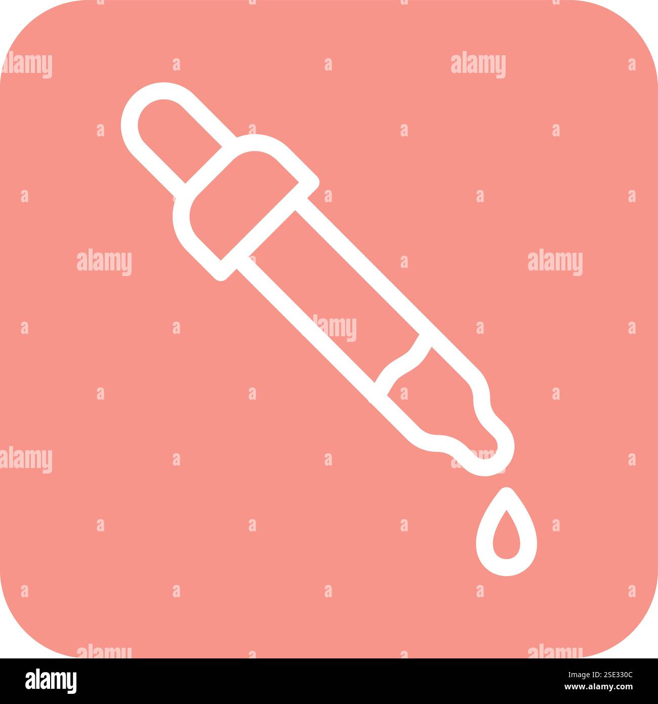 Pipette icon flat thin hi-res stock photography and images - Alamy