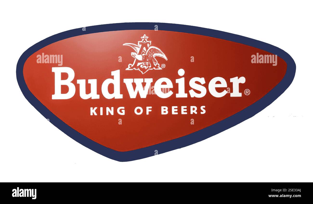 Budweiser Logo 1952, Drink, Old Logo from 1952 Stock Photo - Alamy