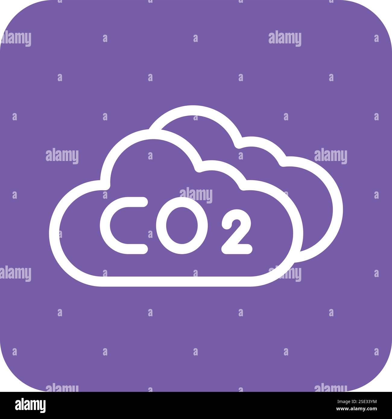 Co2 cloud Vector Icon Design Illustration Stock Vector Image & Art - Alamy