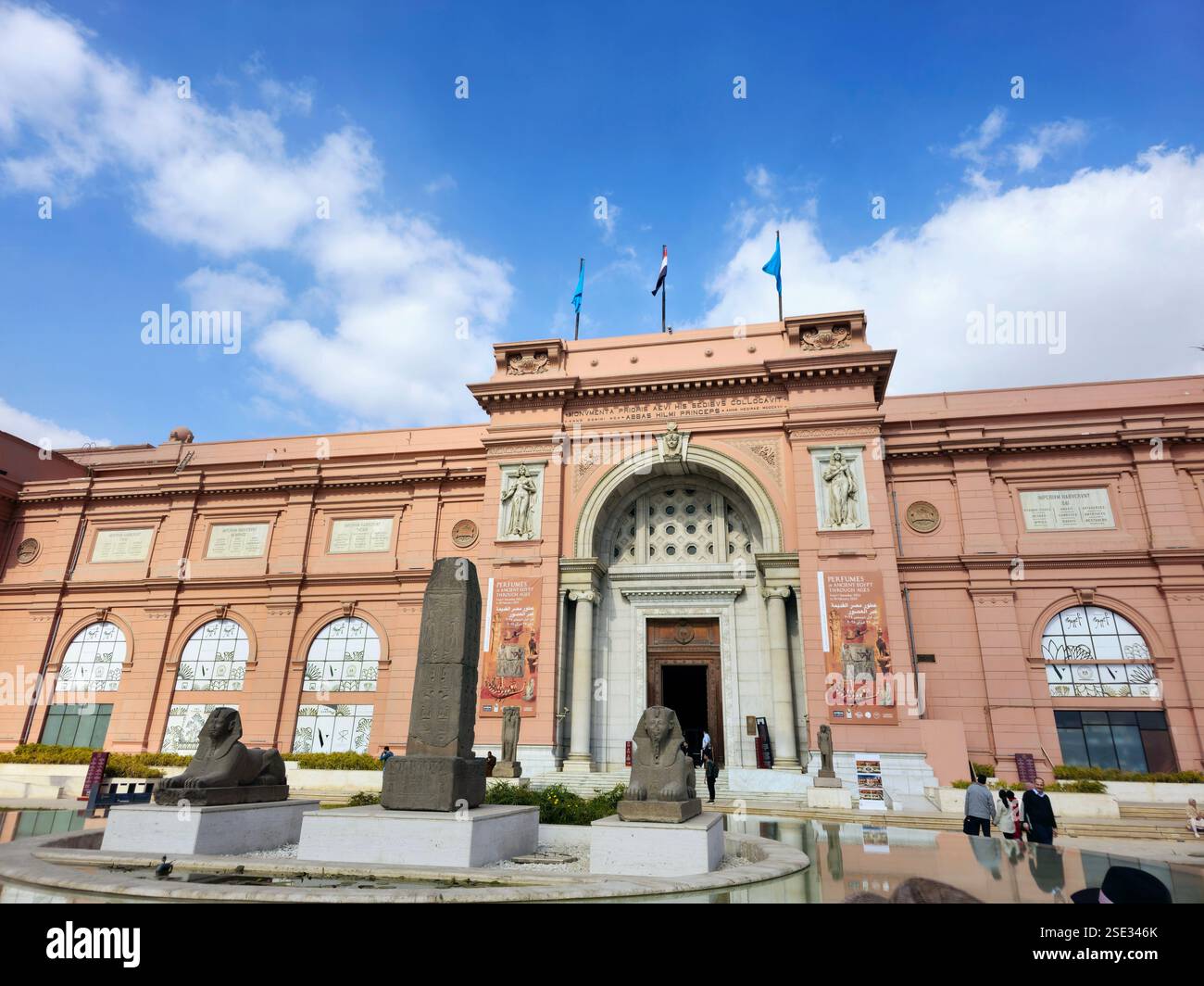 Cairo, Egypt, February 1 2025: The Exterior of The Museum of Egyptian ...