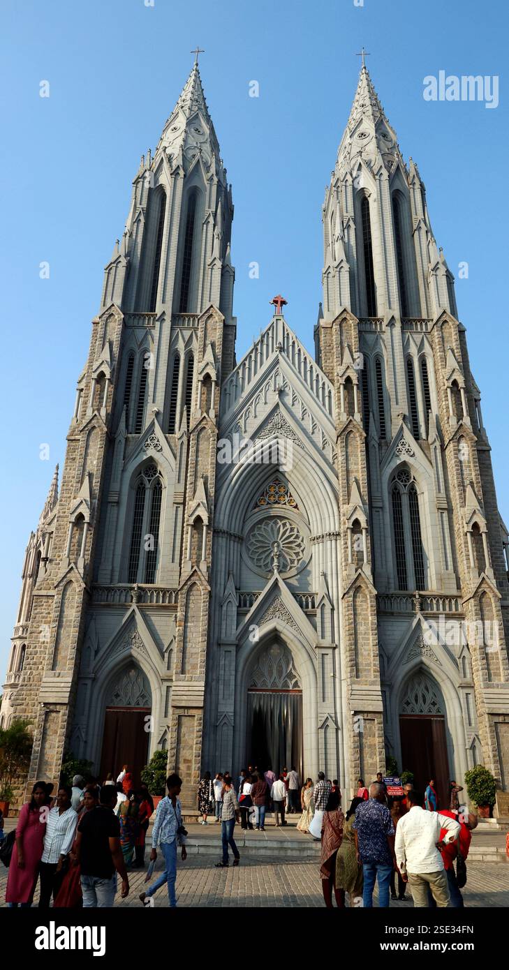 St Philomena's Cathedral in Mysuru (Mysore), Karnataka, India Stock ...