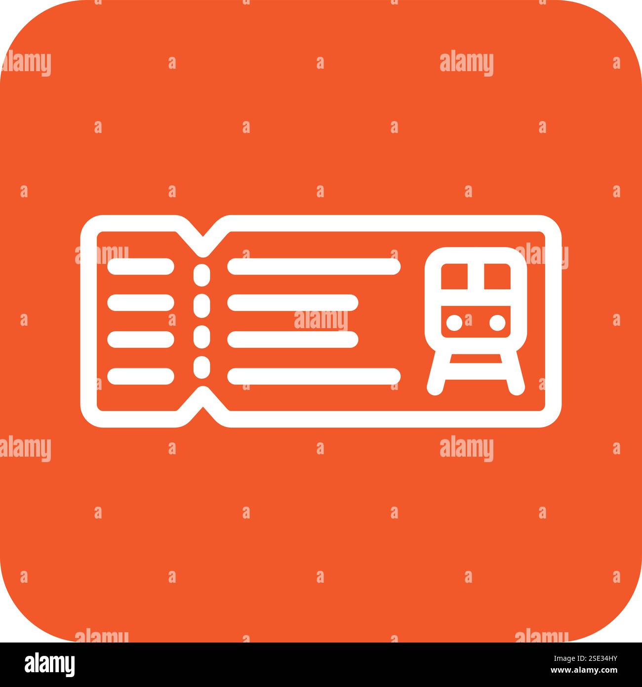 Train ticket Vector Icon Design Illustration Stock Vector Image & Art ...