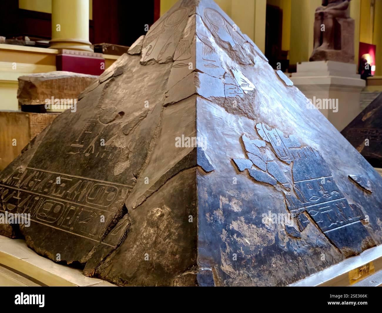 Cairo, Egypt, February 1 2025: Small pyramid monument inside the ...