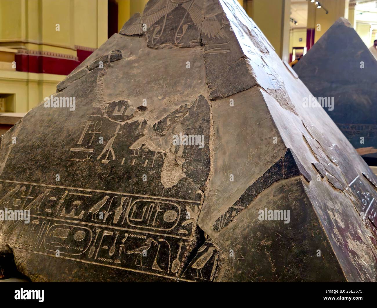 Cairo, Egypt, February 1 2025: Small pyramid monument inside the ...