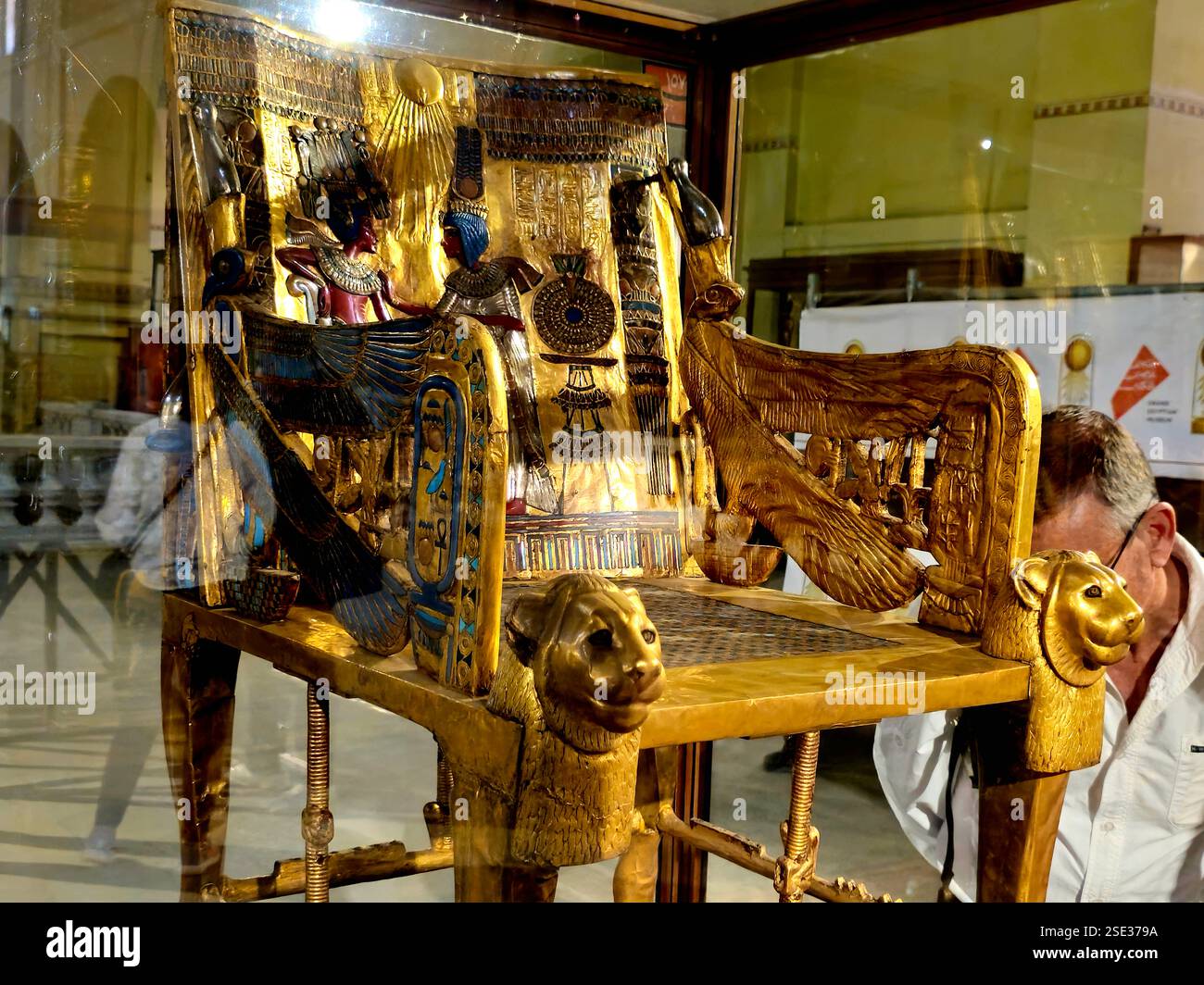 Cairo, Egypt, February 1 2025: The Ceremonial Golden Throne of ...
