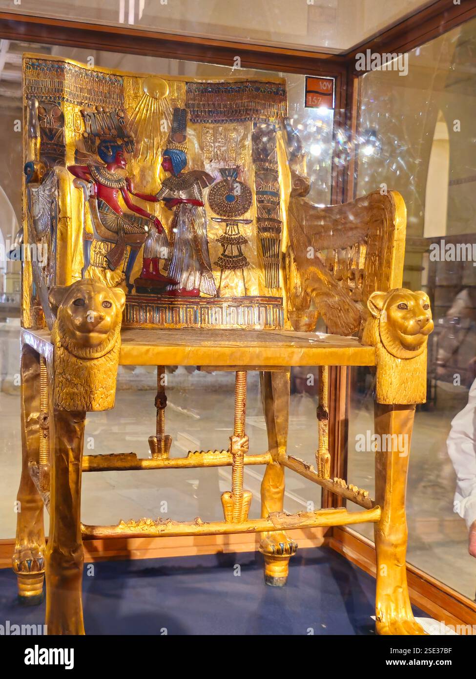 Cairo, Egypt, February 1 2025: The Ceremonial Golden Throne of ...