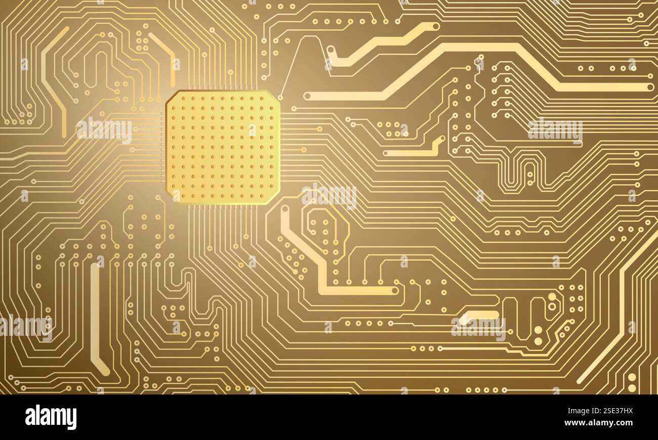 Texture chip electronic computer Stock Vector Images - Alamy