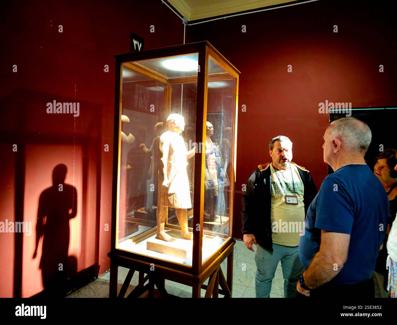 Cairo, Egypt, February 1 2025: The wooden statue of Kaaper Ka’aper ...