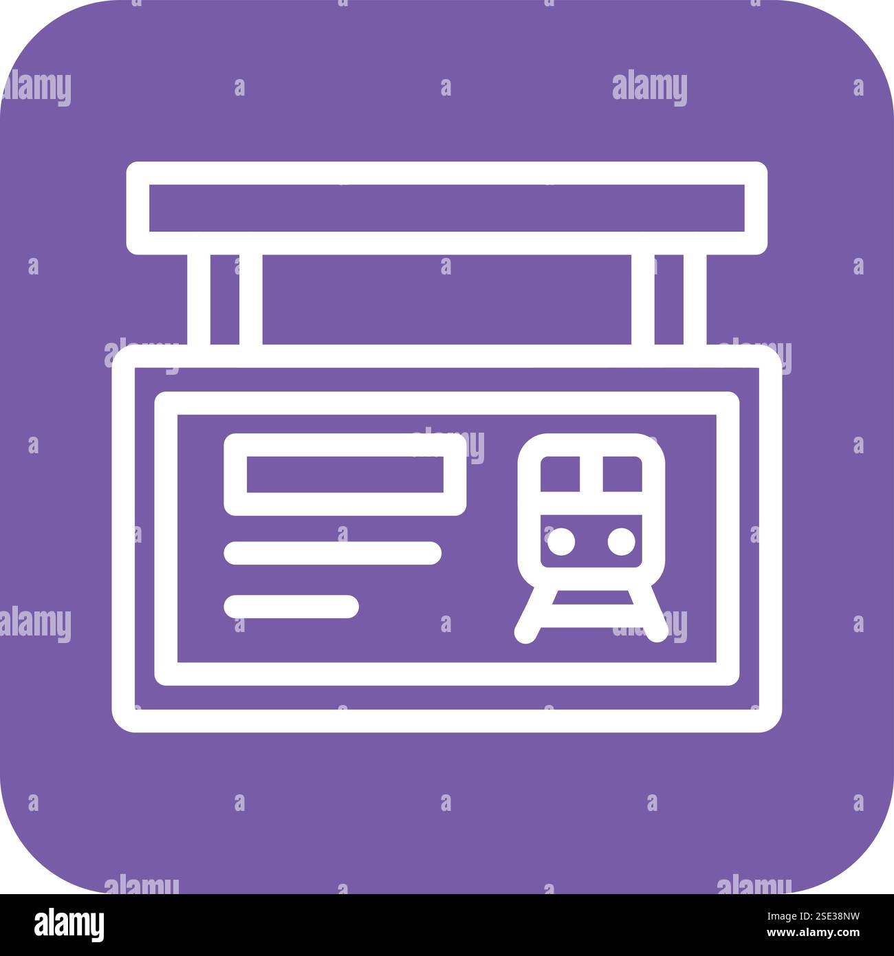 Train schedule Vector Icon Design Illustration Stock Vector Image & Art ...