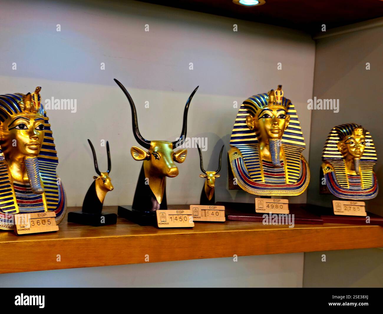 Cairo, Egypt, February 1 2025: A gift shop for tourists inside the ...