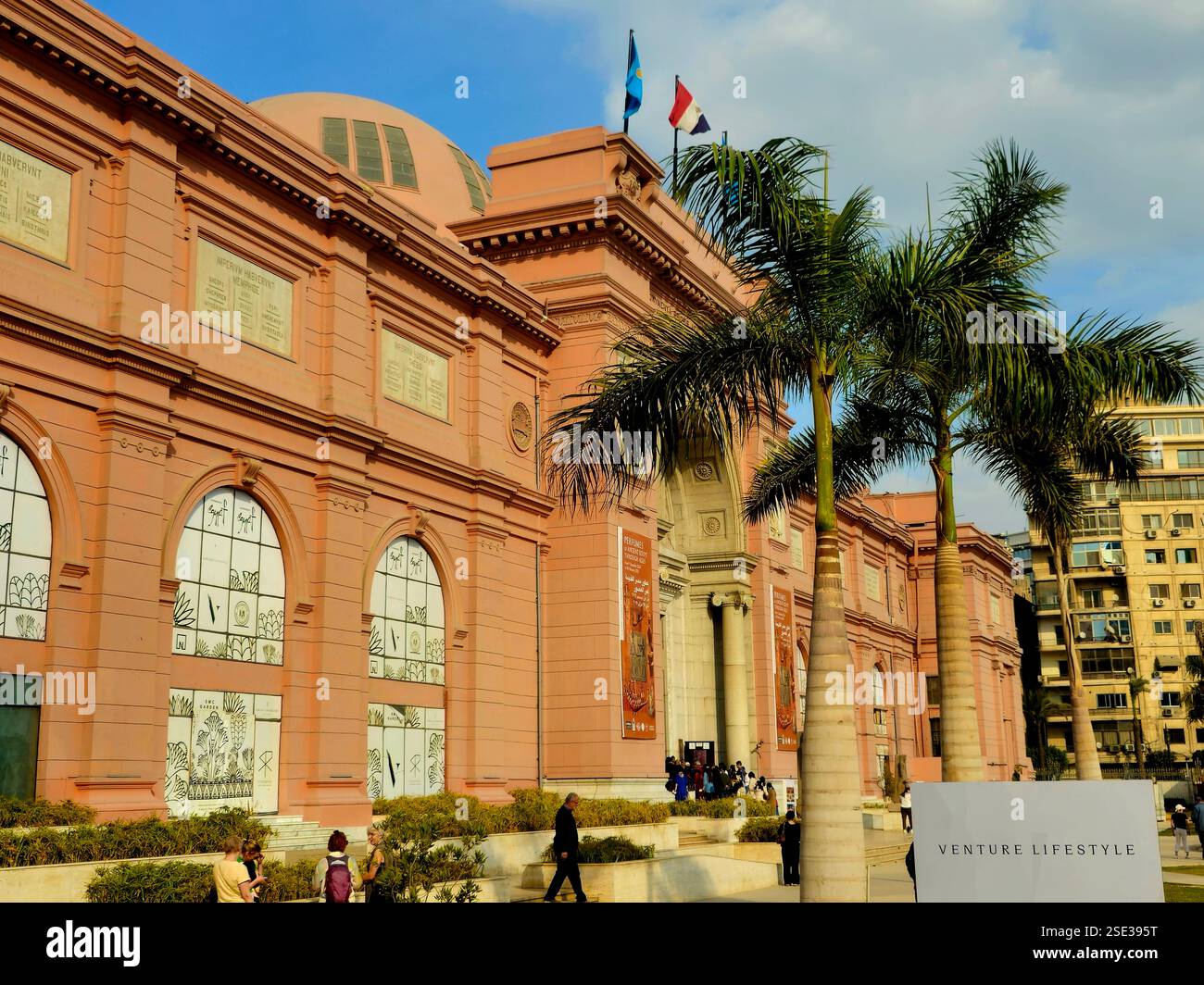 Cairo, Egypt, February 1 2025: The Exterior of The Museum of Egyptian ...