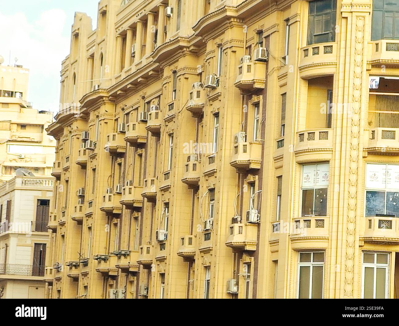 Cairo, Egypt, February 1 2025: Old Buildings and architecture style in ...