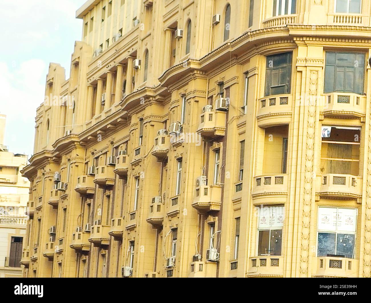Cairo, Egypt, February 1 2025: Old Buildings and architecture style in ...