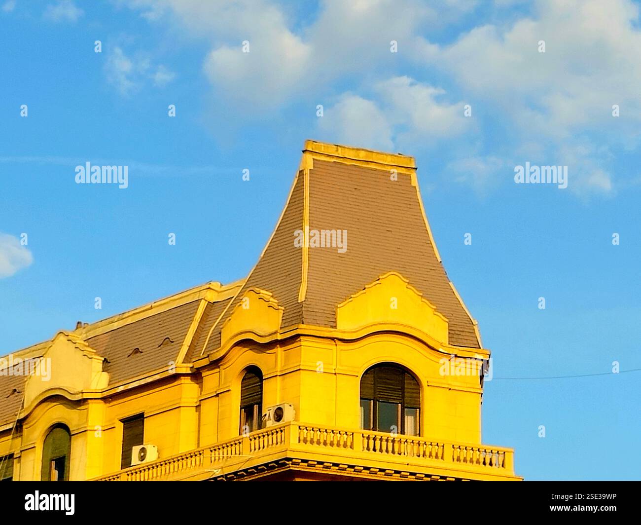 Cairo, Egypt, February 1 2025: Old Buildings and architecture style in ...