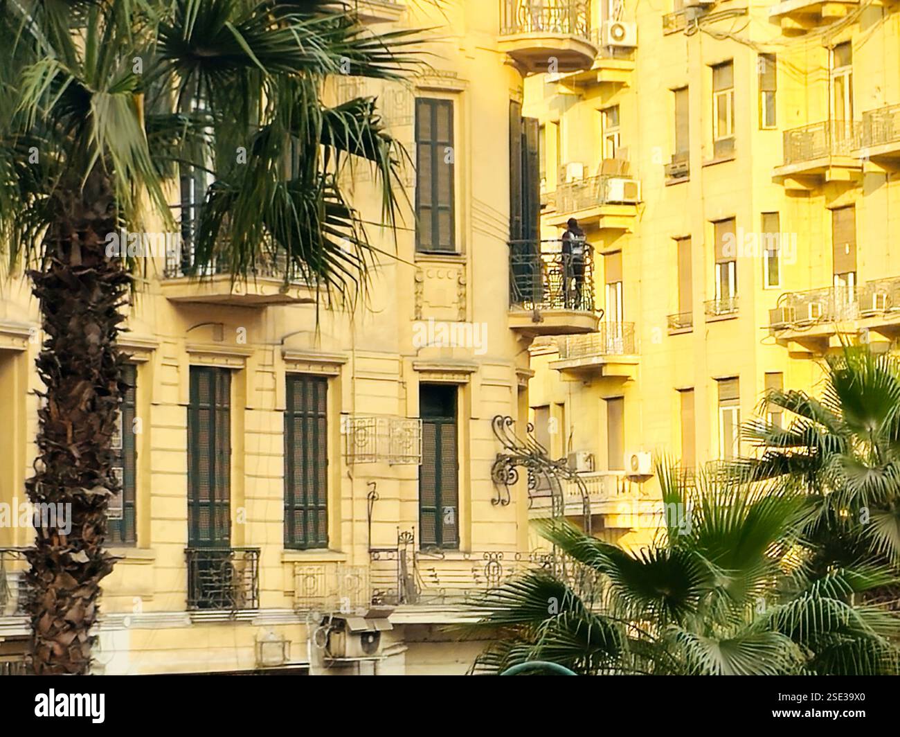 Cairo, Egypt, February 1 2025: Old Buildings and architecture style in ...