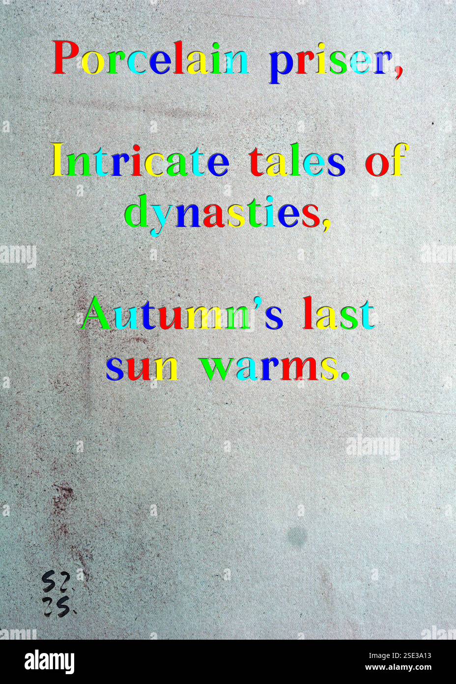 Porcelain priser, Intricate tales of dynasties, Autumn's last sun warms ...