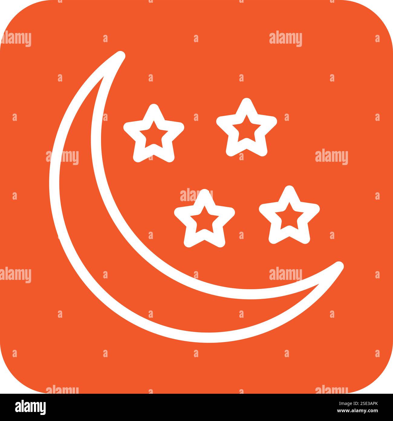 Half moon Vector Icon Design Illustration Stock Vector Image & Art - Alamy