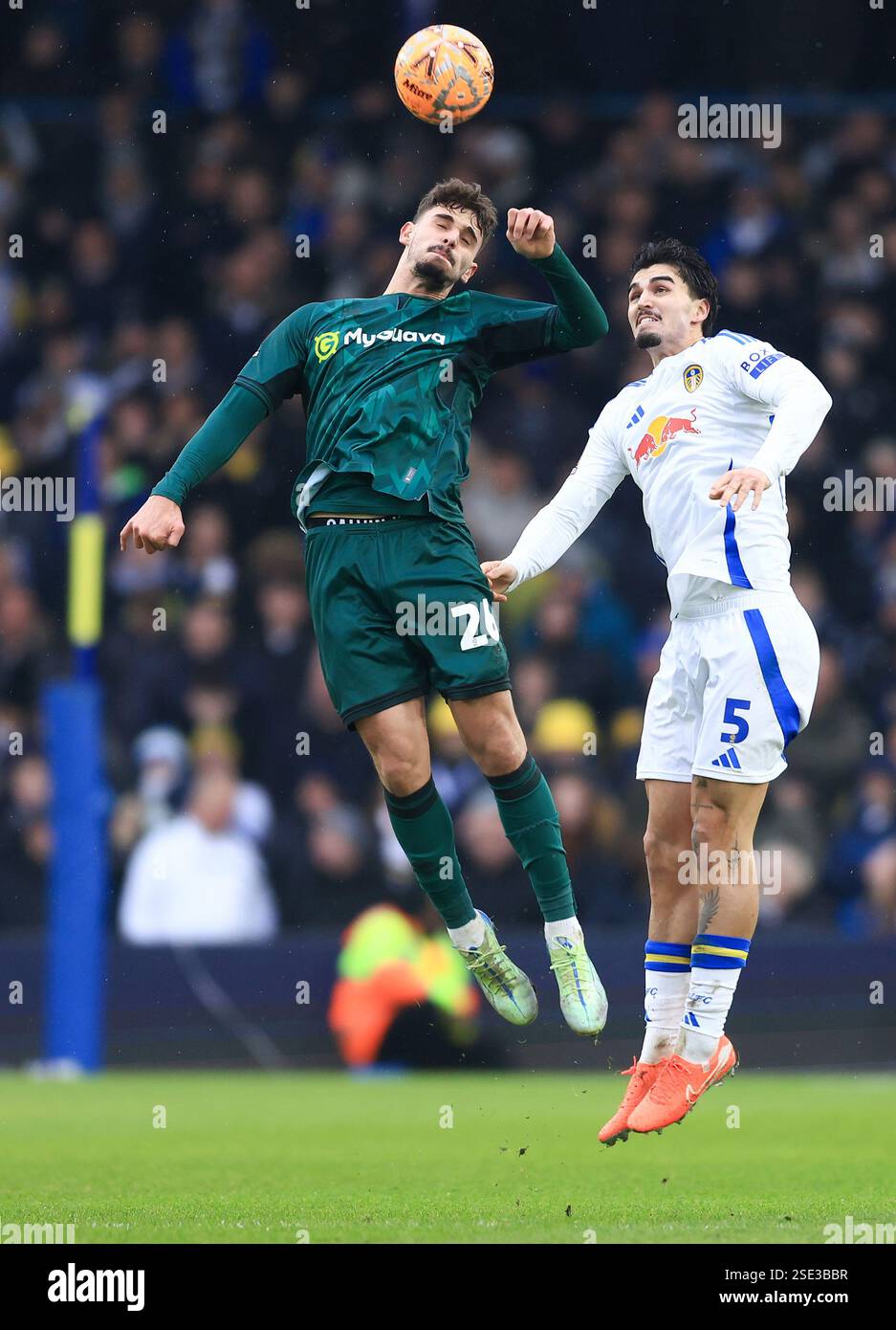 Leeds, UK. 8th Feb, 2025. Mihailo Ivanovic of Millwall competes in the ...
