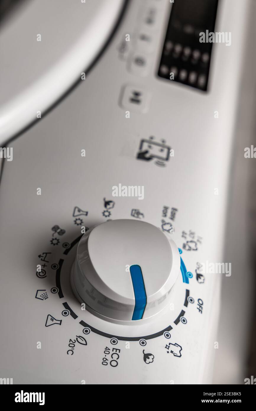 Washing in a washing machine, ecological program, saving energy and ...