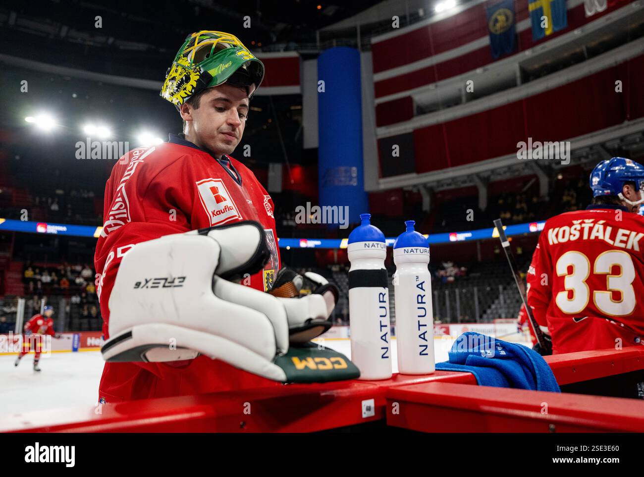 Stockholm, Sweden on february 08, 2025. Czechia's Dominik Pavlat #39 ...