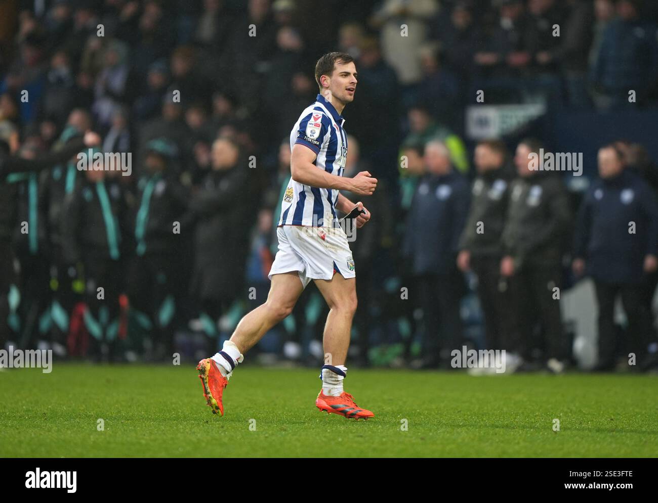 West Bromwich Albion's Jayson Molumby celebrates following the Sky Bet ...