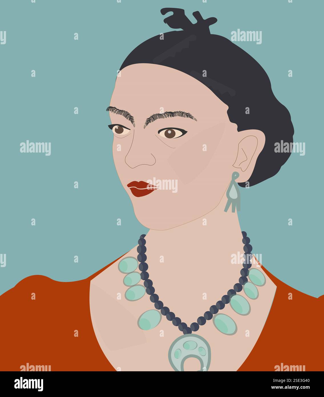 Monobrow portrait hi-res stock photography and images - Alamy