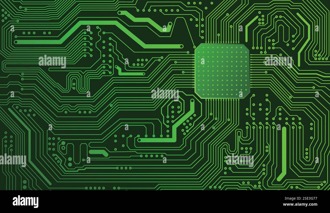 Modern circuit board pattern Stock Vector Images - Alamy