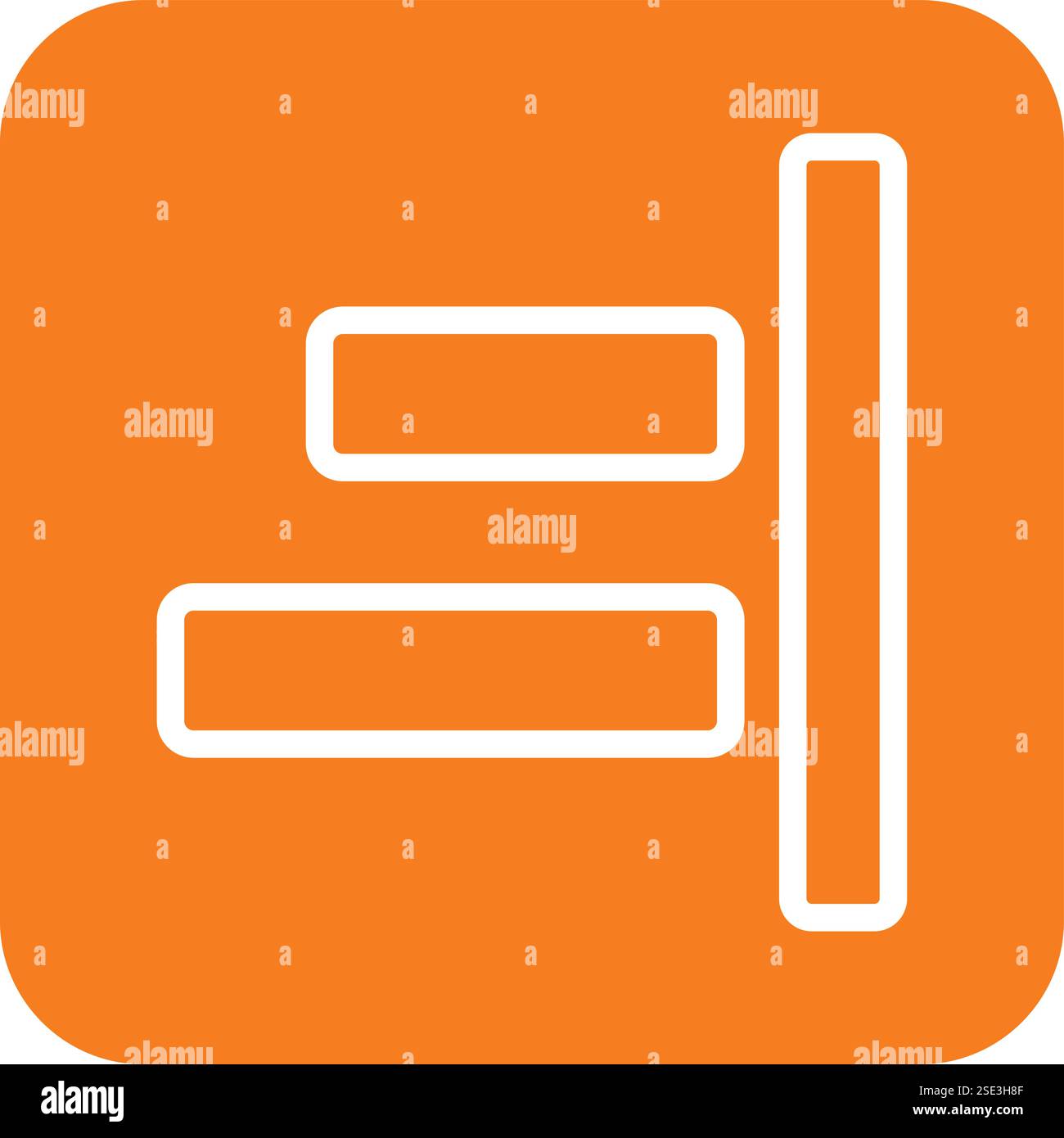 Right alignment Vector Icon Design Illustration Stock Vector Image ...