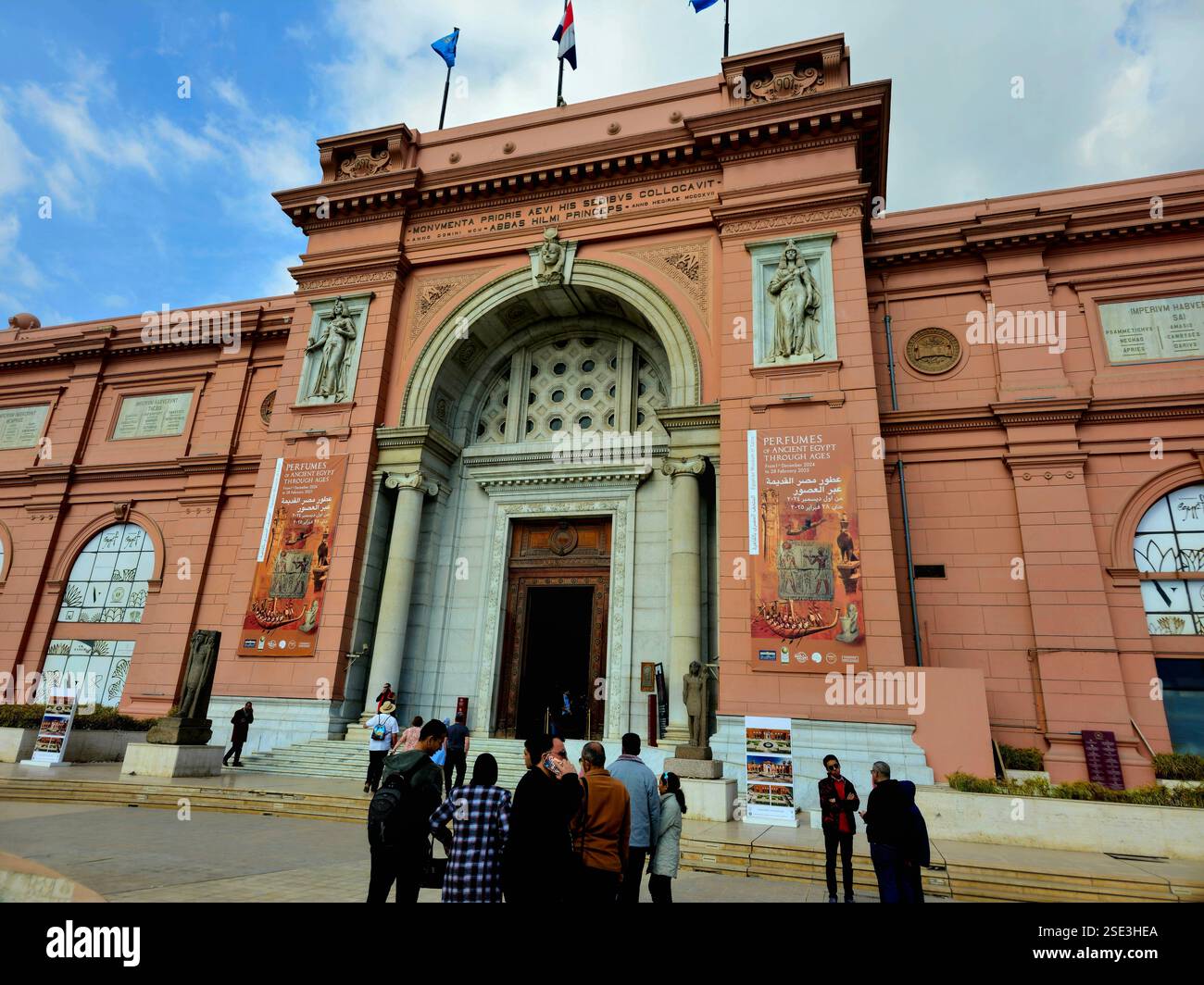 Cairo, Egypt, February 1 2025: The Exterior of The Museum of Egyptian ...